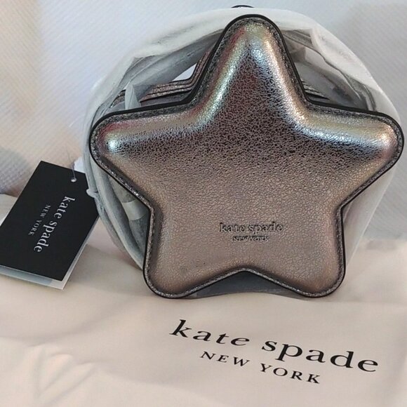 kate spade | Bags | Kate Spade Starlight Crinkled Metallic Leather ...